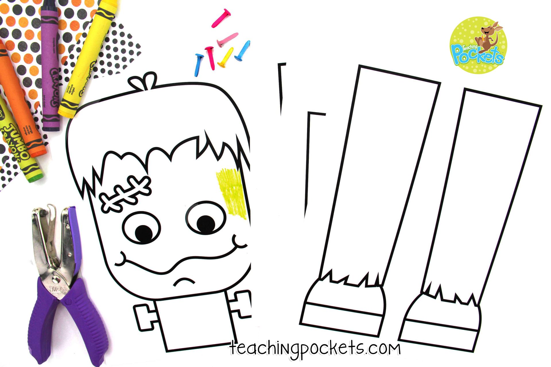 Easy Frankenstein Craft for Kids – Teaching Pockets