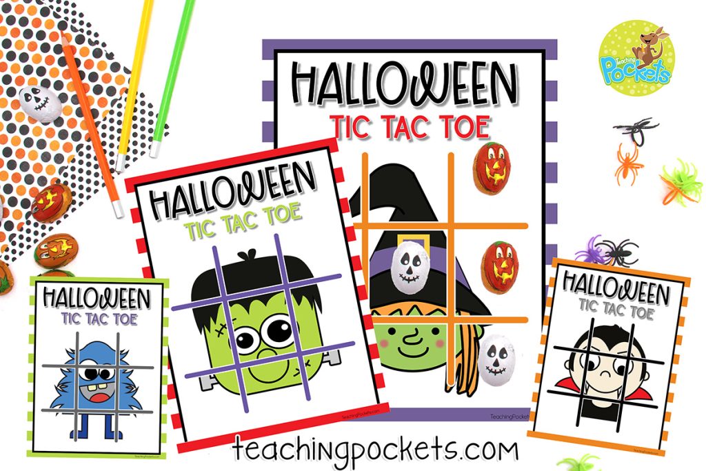 Free Printable Halloween Tic Tac Toe Game for Kids – Teaching Pockets