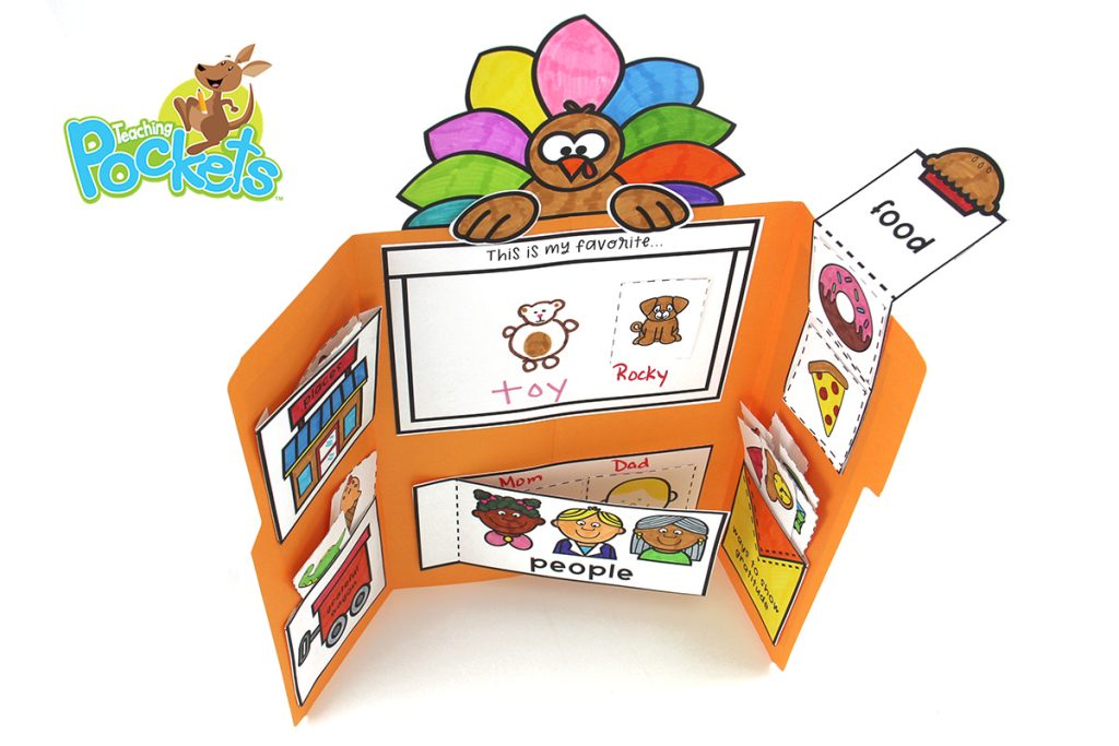 I Am Thankful Thanksgiving Lapbook for Kids 🦃 – Teaching Pockets