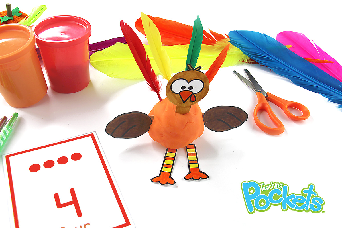 Free Printable Preschool Turkey Math Game Activity – Teaching Pockets
