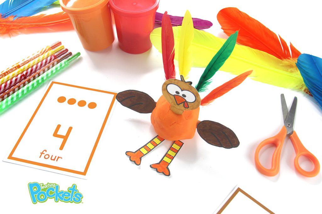 Free Printable Preschool Turkey Math Game Activity – Teaching Pockets