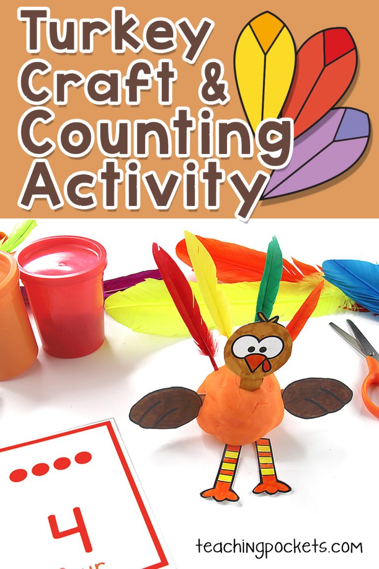 Free Printable Preschool Turkey Math Game Activity – Teaching Pockets