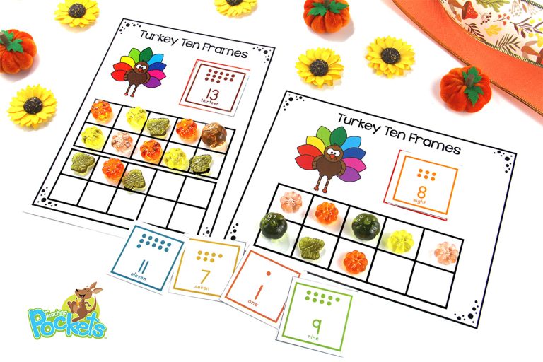 Turkey Ten Frame Preschool: A Great Way to Learn Math – Teaching Pockets