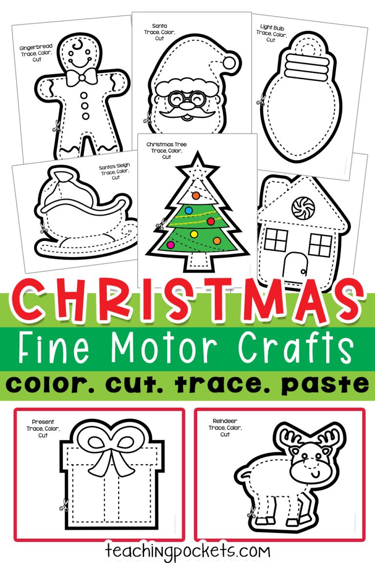 Christmas Fine Motor Crafts for Preschoolers – Teaching Pockets