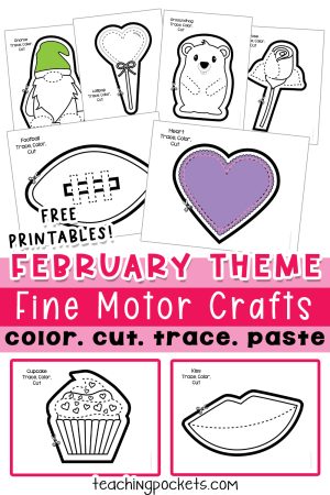 February Fine Motor Skills Practice for Preschoolers – Teaching Pockets