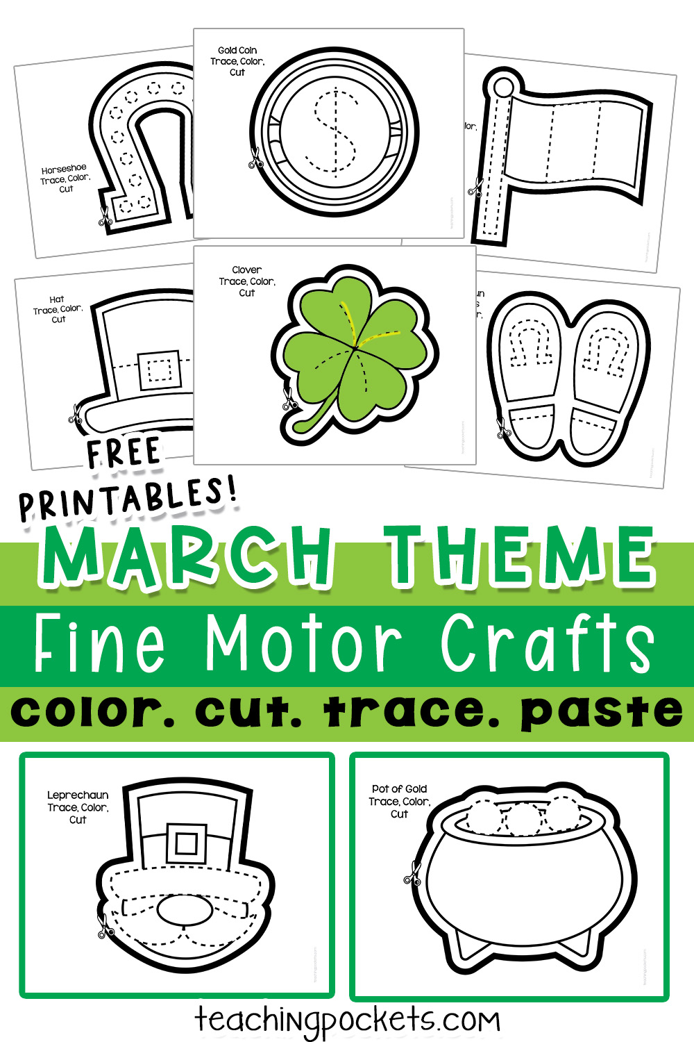St. Patrick's Day Fine Motor Activities – Teaching Pockets
