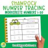 Shamrock Number Tracing Worksheets – Teaching Pockets