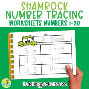 Shamrock Number Tracing Worksheets – Teaching Pockets