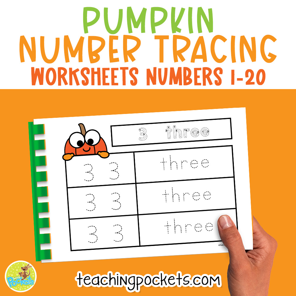 Pumpkin Number Tracing Worksheets – Teaching Pockets