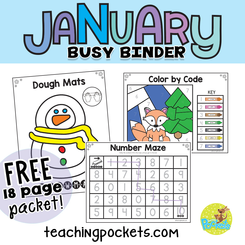 Free Winter Preschool Activity Book for January: Fun and Educational ...