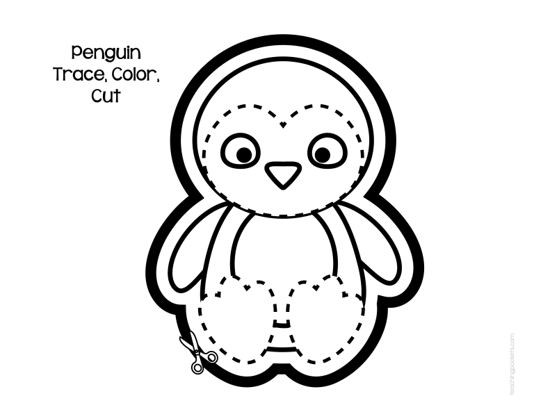 Winter Animals Fine Motor Worksheets – Teaching Pockets