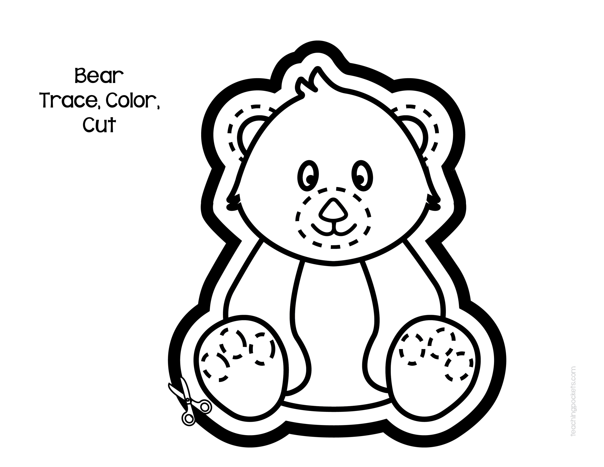 Winter Animals Fine Motor Worksheets – Teaching Pockets