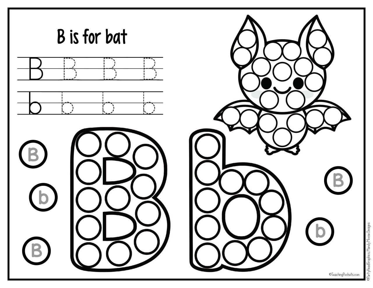 Alphabet Dot Marker Worksheets – Teaching Pockets