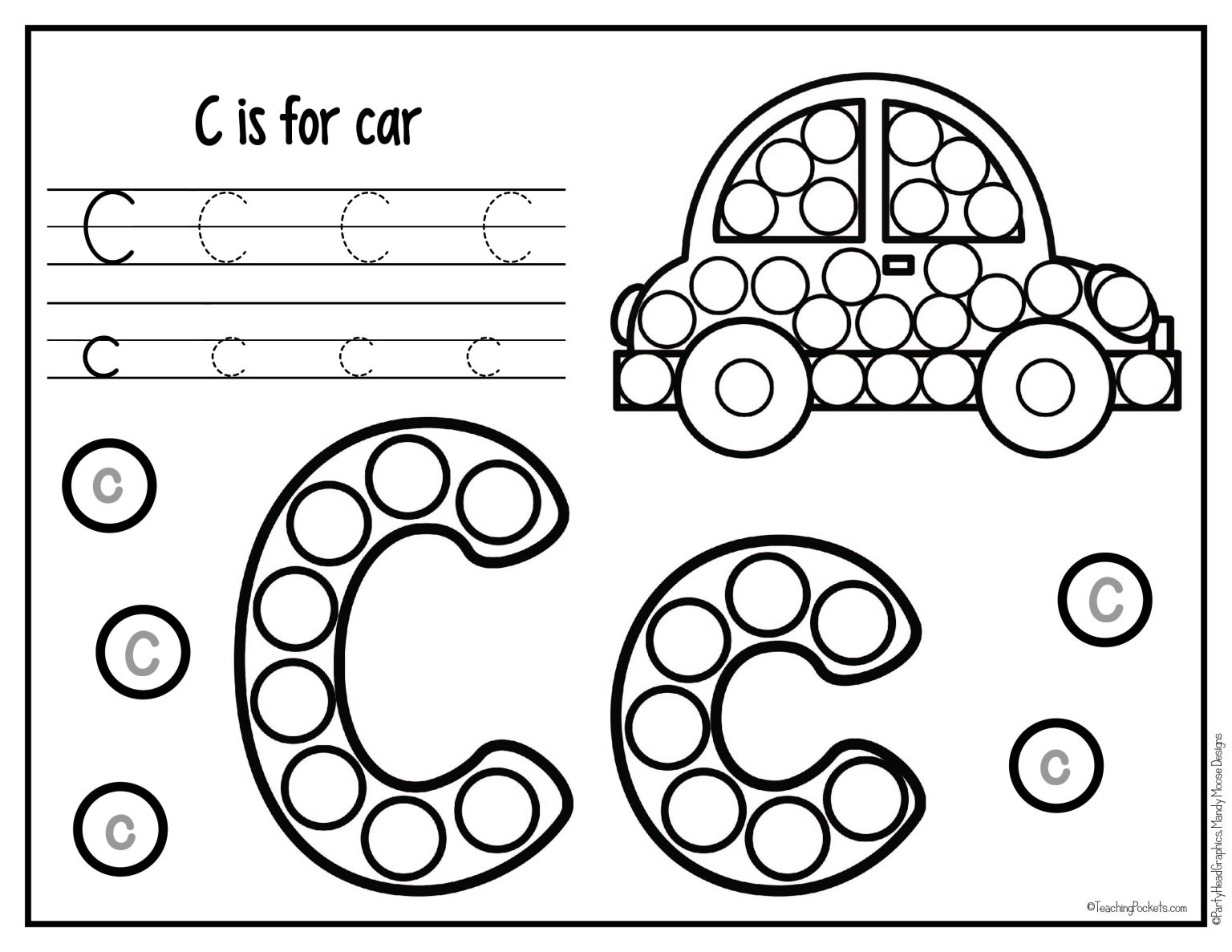 Alphabet Dot Marker Worksheets – Teaching Pockets
