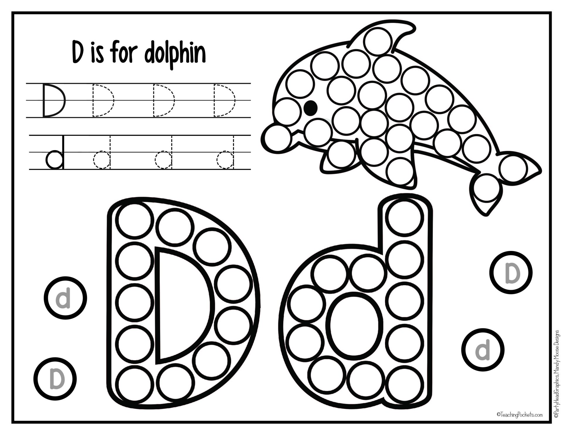 Alphabet Dot Marker Worksheets – Teaching Pockets