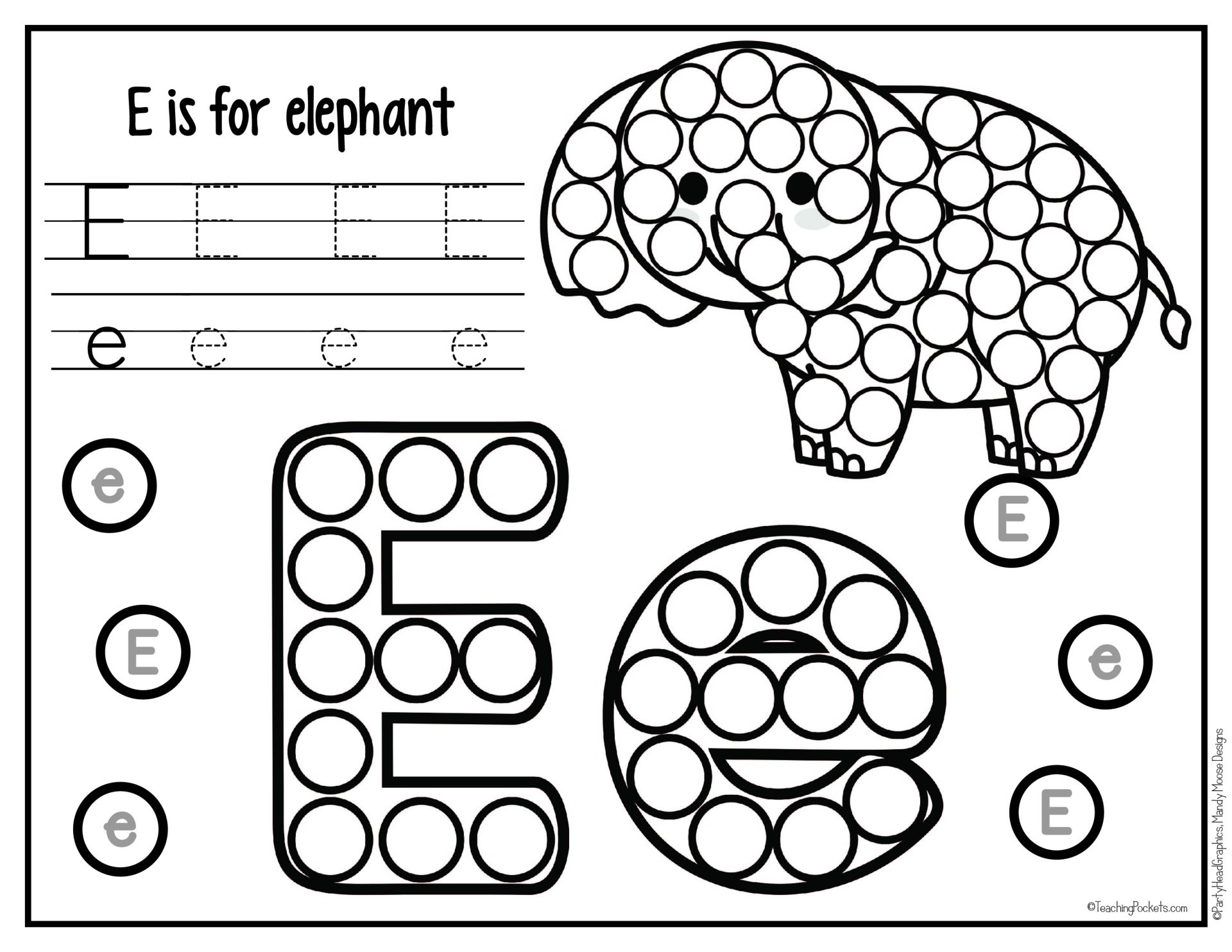 Alphabet Dot Marker Worksheets – Teaching Pockets