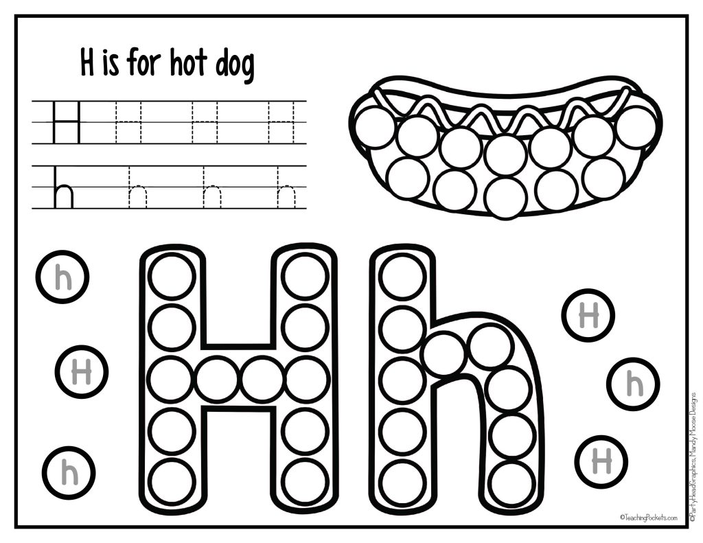 Alphabet Dot Marker Worksheets – Teaching Pockets
