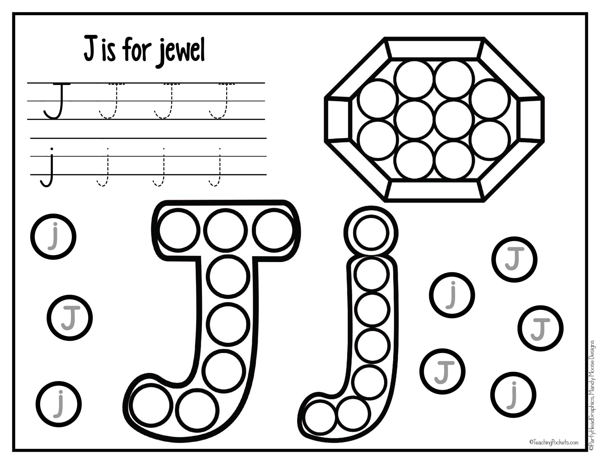 Alphabet Dot Marker Worksheets – Teaching Pockets