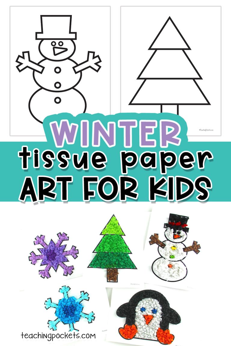Winter Tissue Paper Crafts – Teaching Pockets