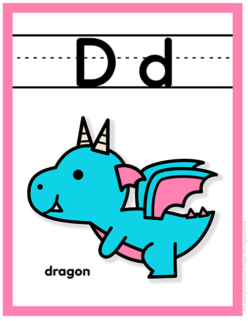 Free Simple Alphabet Posters for Kids – Teaching Pockets