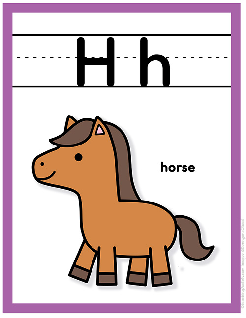 Free Simple Alphabet Posters for Kids – Teaching Pockets
