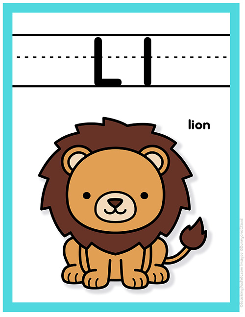 Free Simple Alphabet Posters for Kids – Teaching Pockets