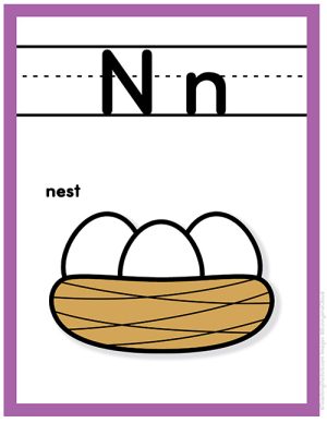 Free Simple Alphabet Posters for Kids – Teaching Pockets