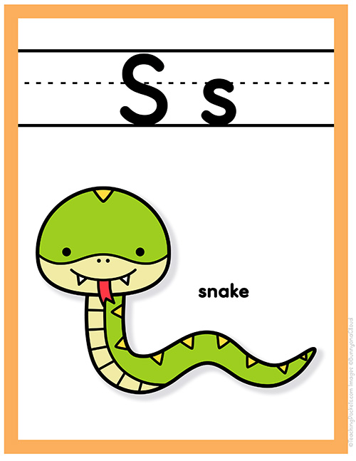 Free Simple Alphabet Posters for Kids – Teaching Pockets