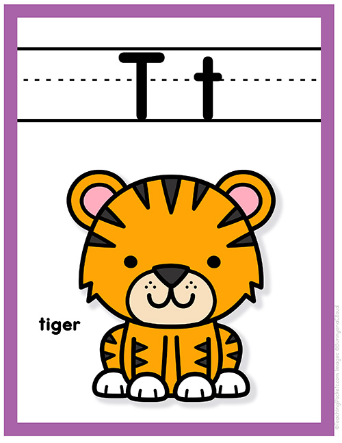 Free Simple Alphabet Posters for Kids – Teaching Pockets