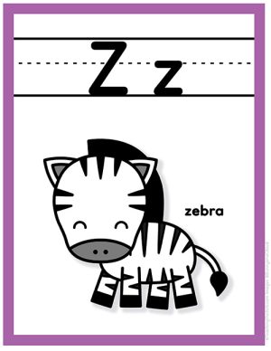 Free Simple Alphabet Posters for Kids – Teaching Pockets