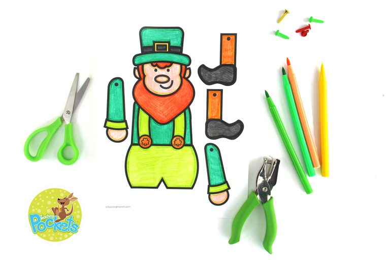 Dancing Leprechaun Craft for Kids – Teaching Pockets