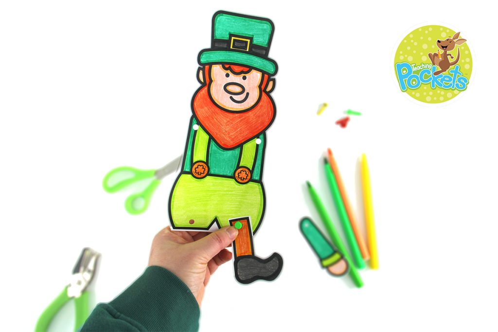 Dancing Leprechaun Craft for Kids – Teaching Pockets