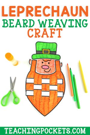 Free Printable Leprechaun Beard Weaving Template – Teaching Pockets