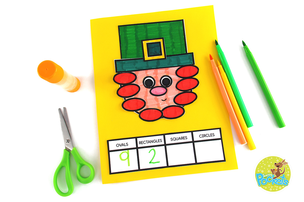 Leprechaun Shapes Printable Craft for St. Patrick's Day – Teaching Pockets