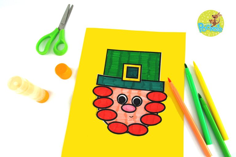 Leprechaun Shapes Printable Craft for St. Patrick's Day – Teaching Pockets