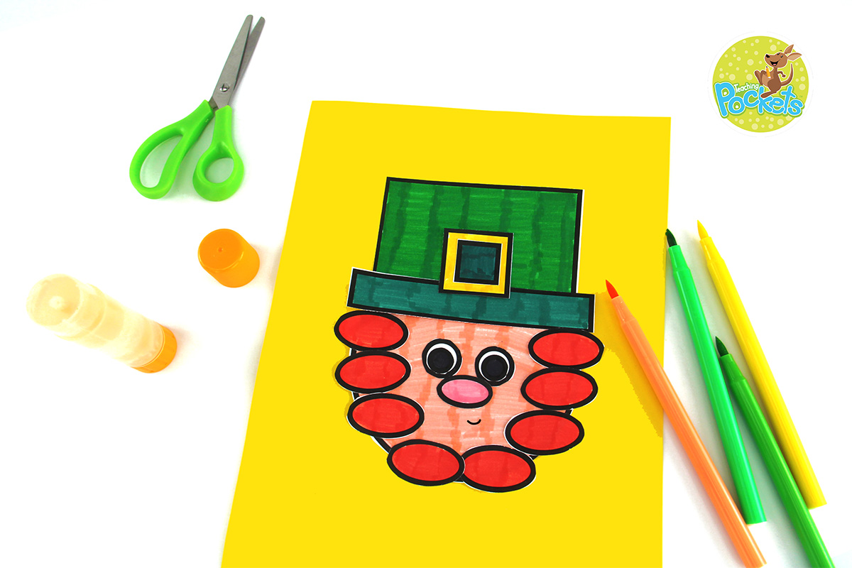 Leprechaun Shapes Printable Craft for St. Patrick's Day – Teaching Pockets