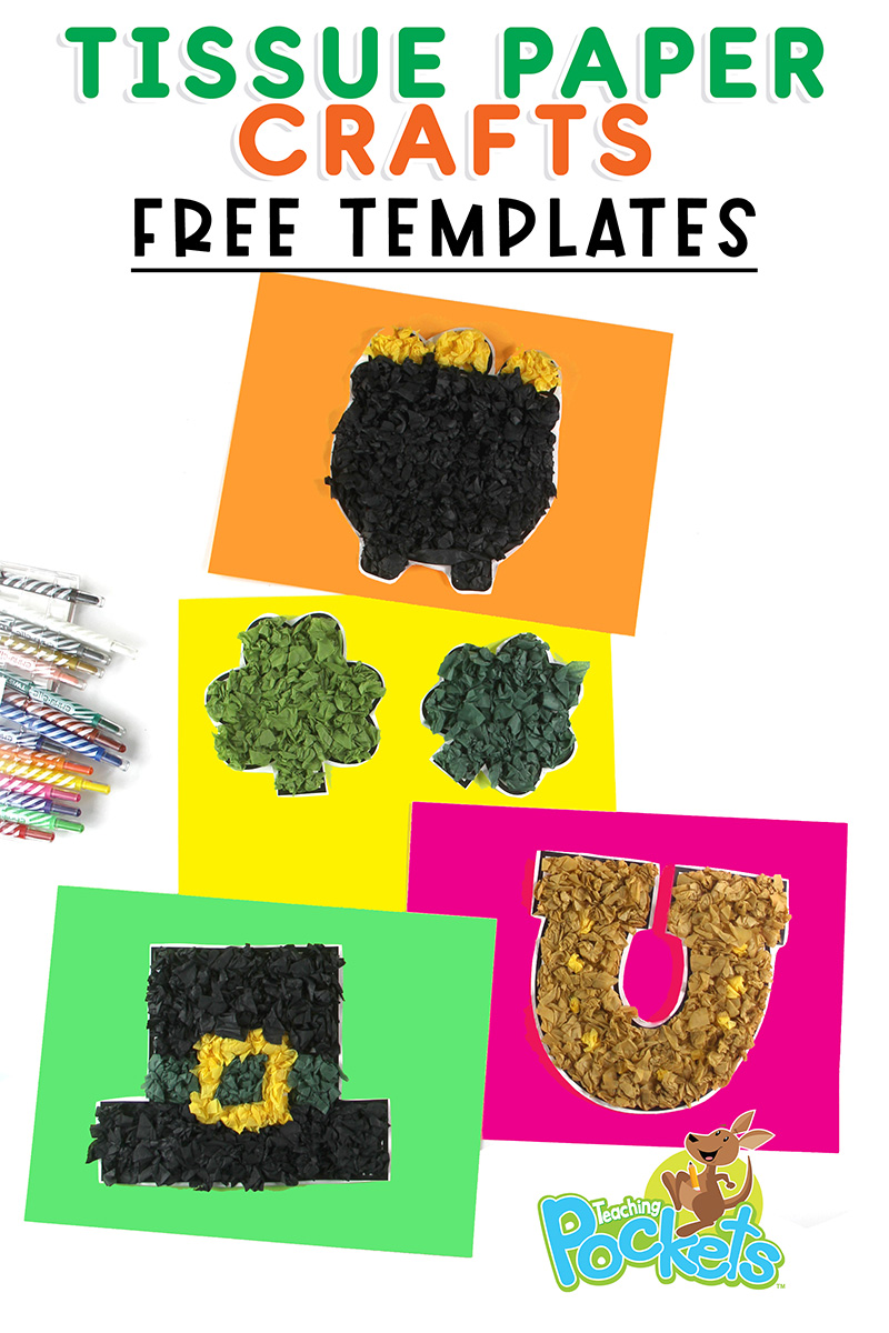 Tissue Paper Crafts for St. Patrick's Day – Teaching Pockets