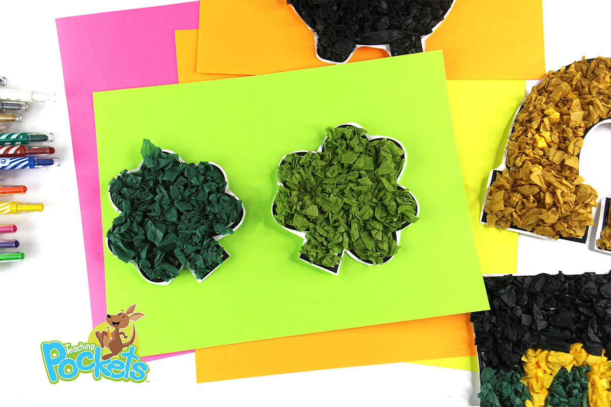 Tissue Paper Crafts for St. Patrick's Day – Teaching Pockets