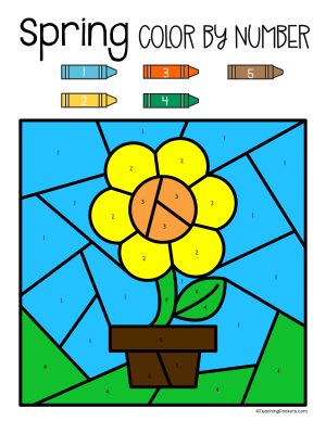 Free Spring Color by Number Printables for Kids – Teaching Pockets