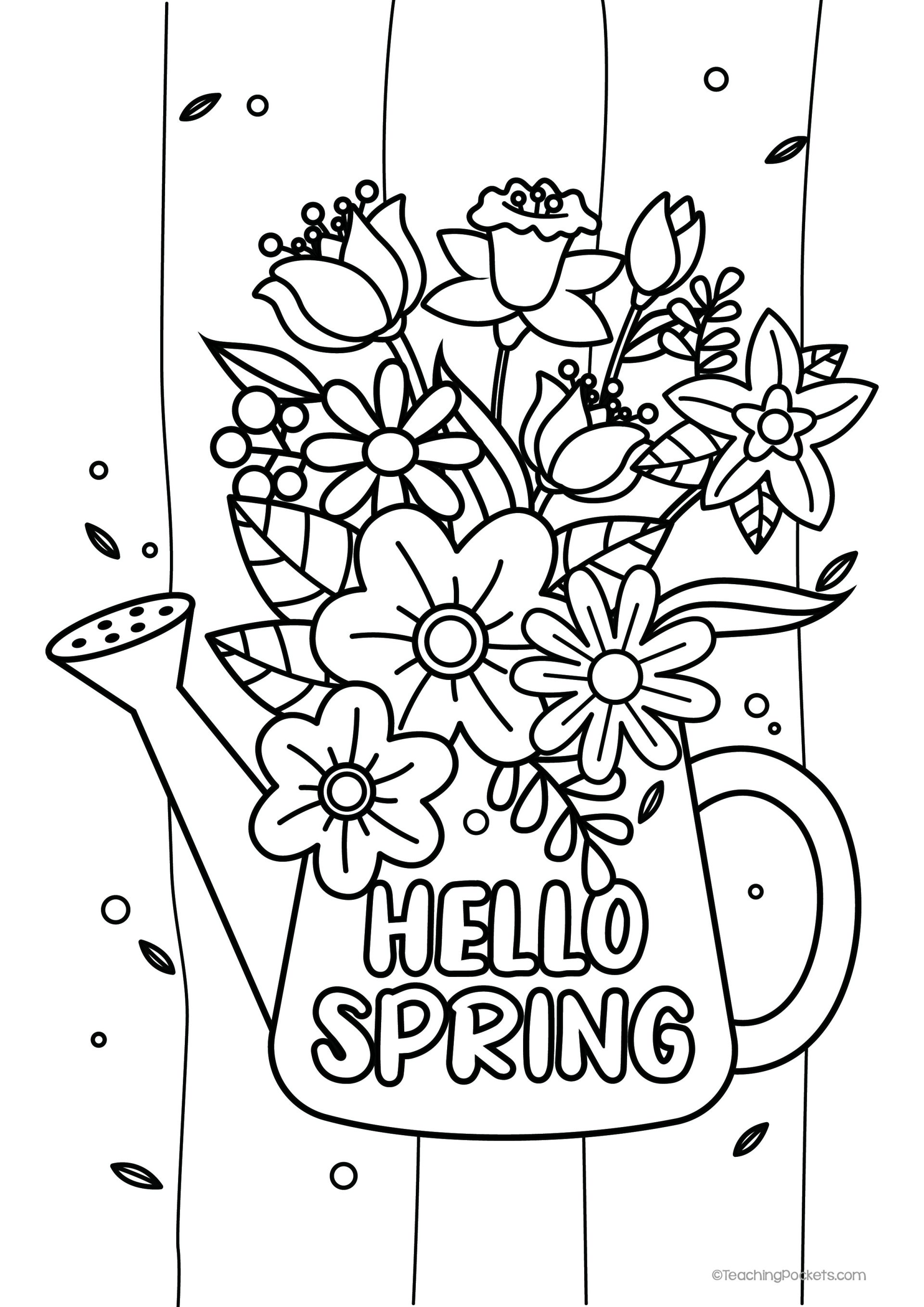10 Free March Coloring Page Printables for Kids – Teaching Pockets