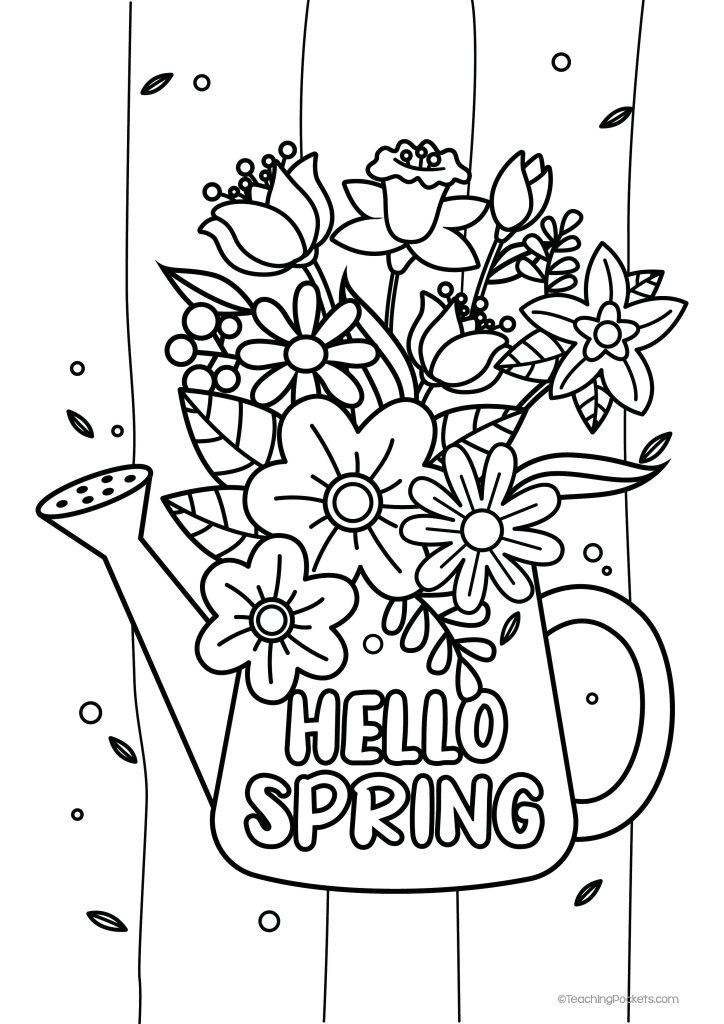10 Free March Coloring Page Printables for Kids – Teaching Pockets