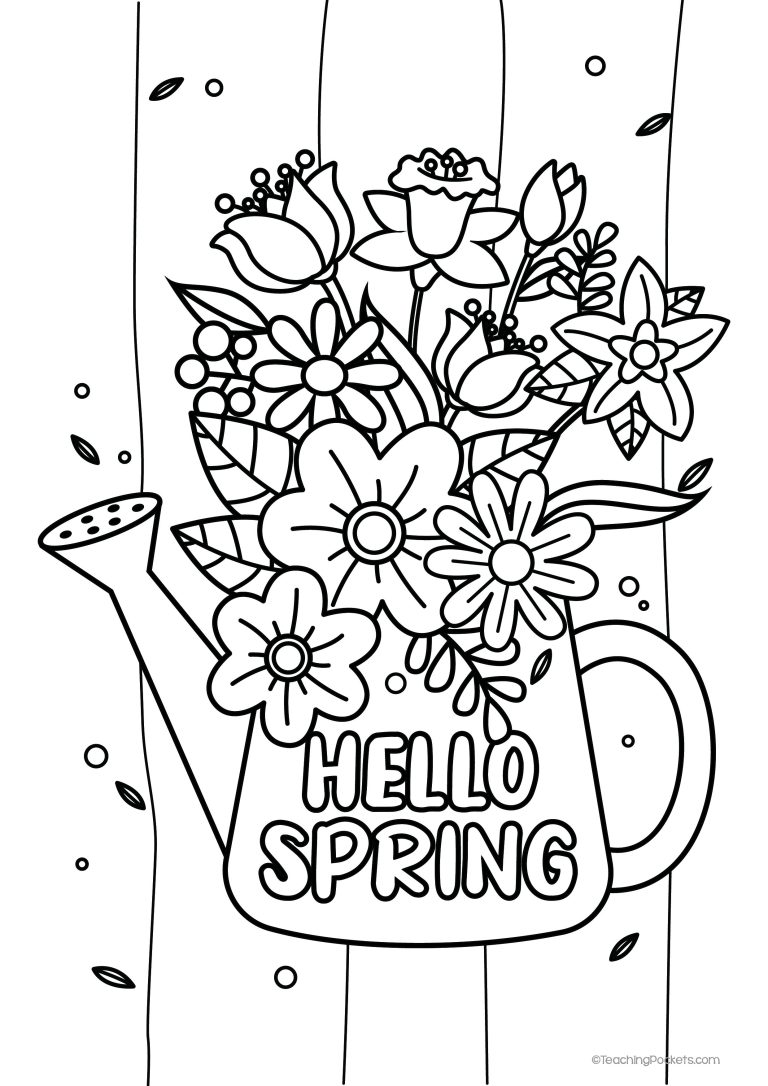 10 Free March Coloring Page Printables for Kids – Teaching Pockets