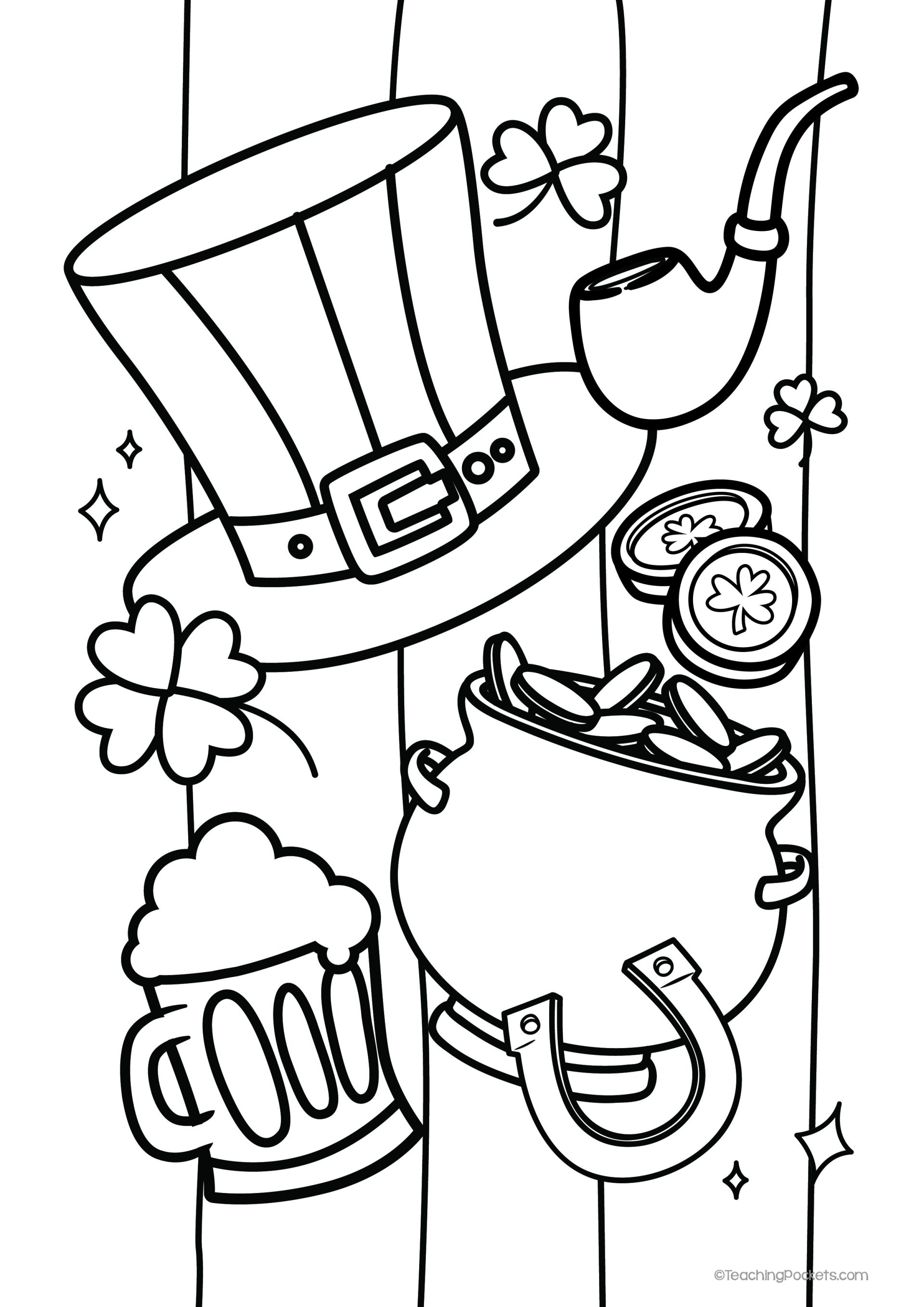 10 Free March Coloring Page Printables for Kids – Teaching Pockets
