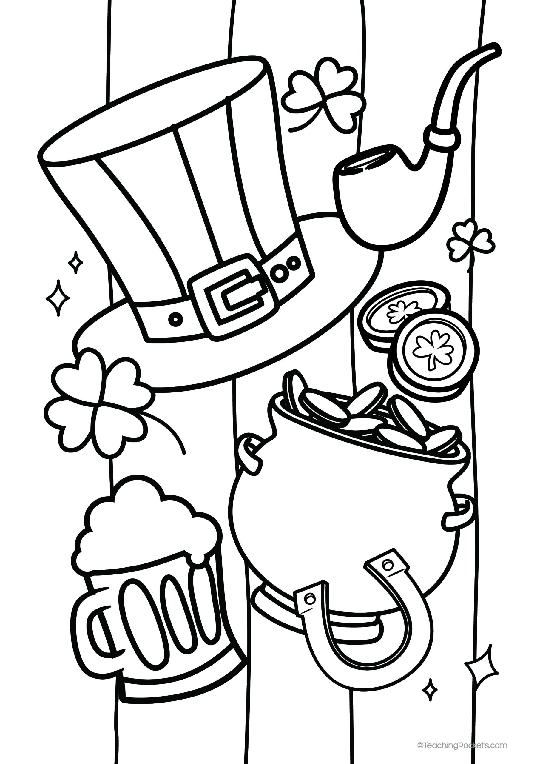 10 Free March Coloring Page Printables for Kids – Teaching Pockets