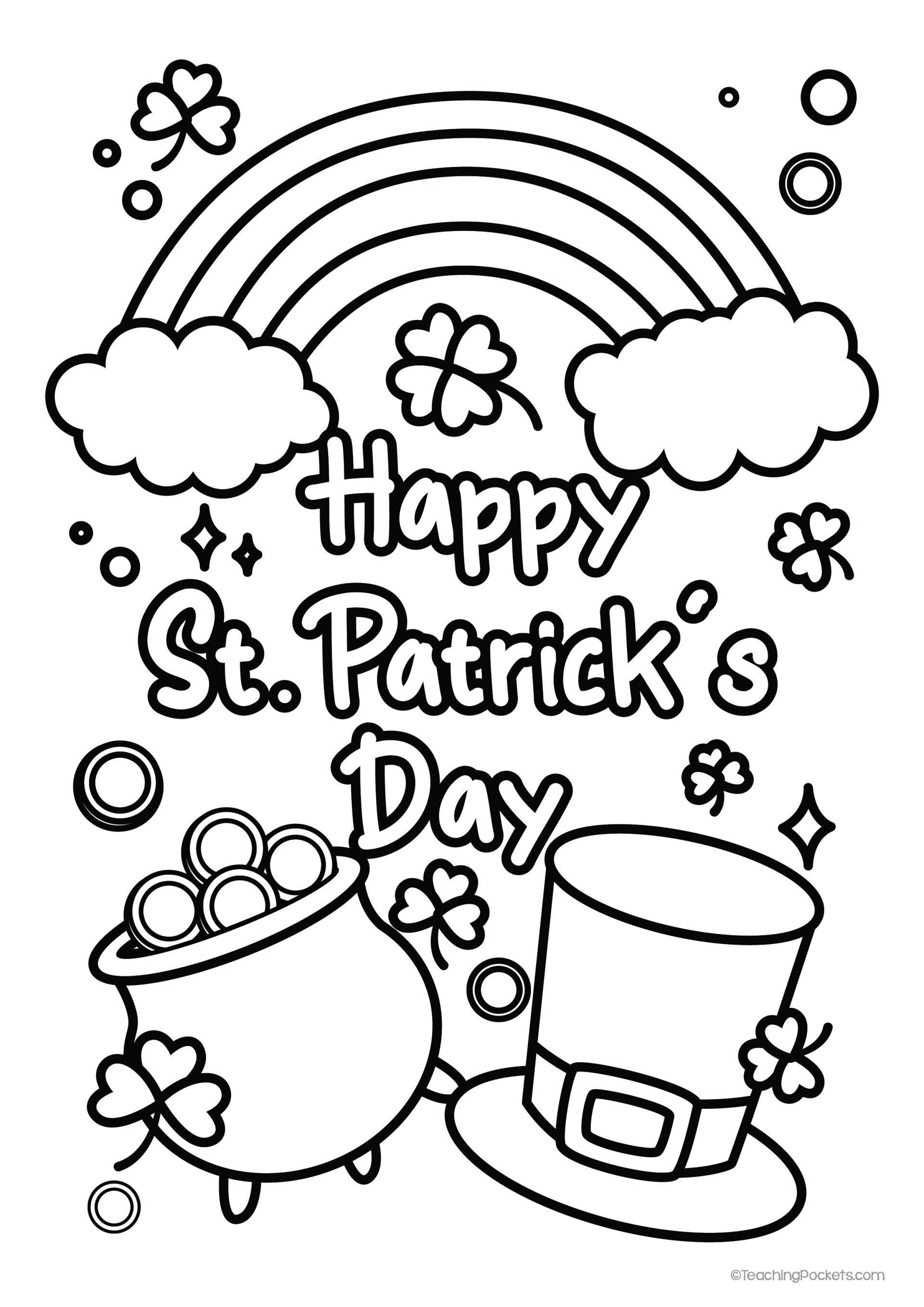 10 Free March Coloring Page Printables for Kids – Teaching Pockets