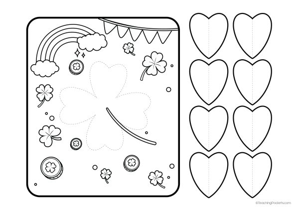 3D St. Patrick's Day Coloring Pages for Kids – Teaching Pockets
