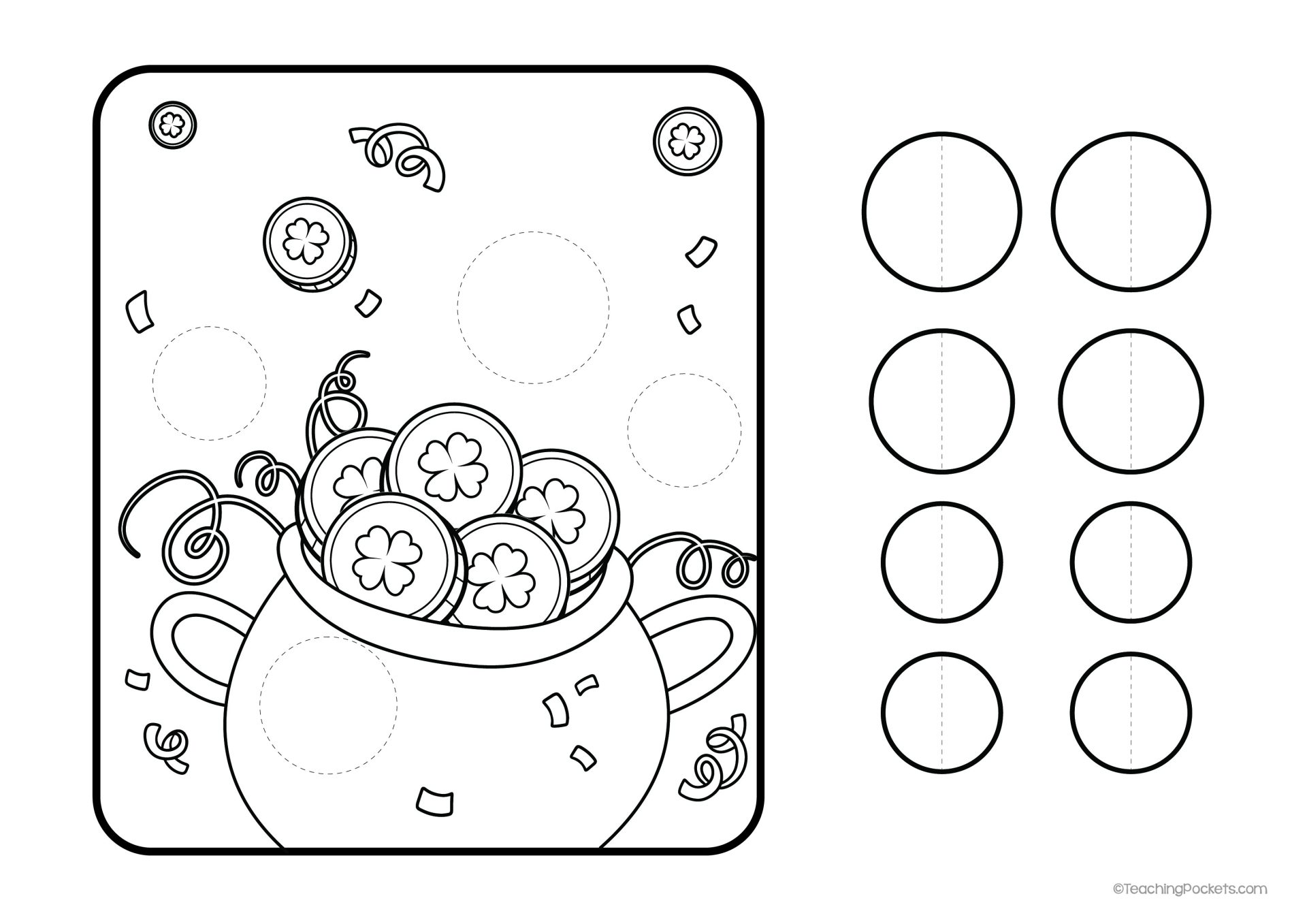 3D St. Patrick's Day Coloring Pages for Kids – Teaching Pockets