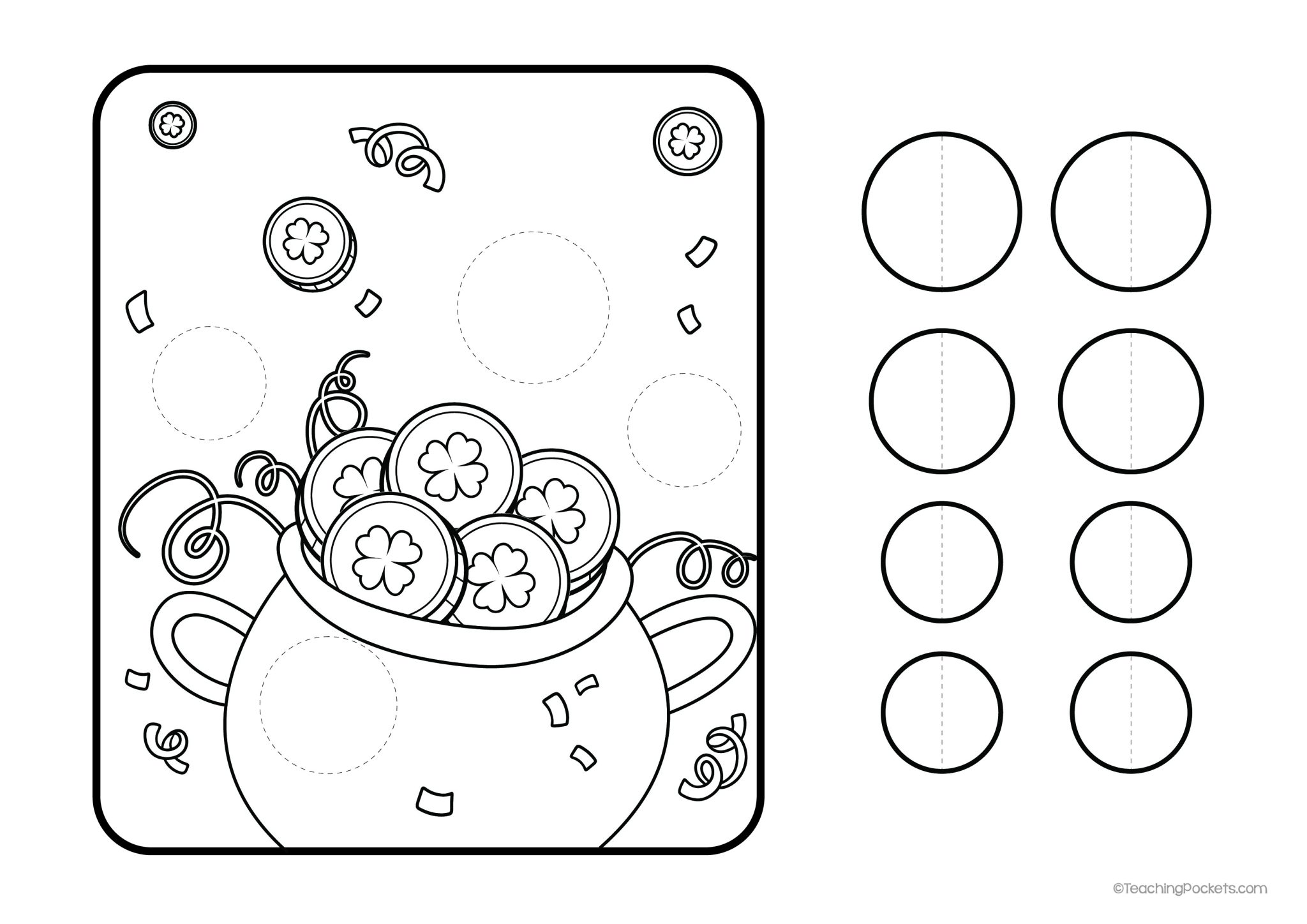 3D St. Patrick's Day Coloring Pages for Kids – Teaching Pockets