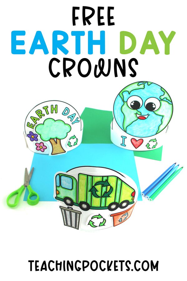 Free Printable Earth Day Crowns Craft for Kids – Teaching Pockets