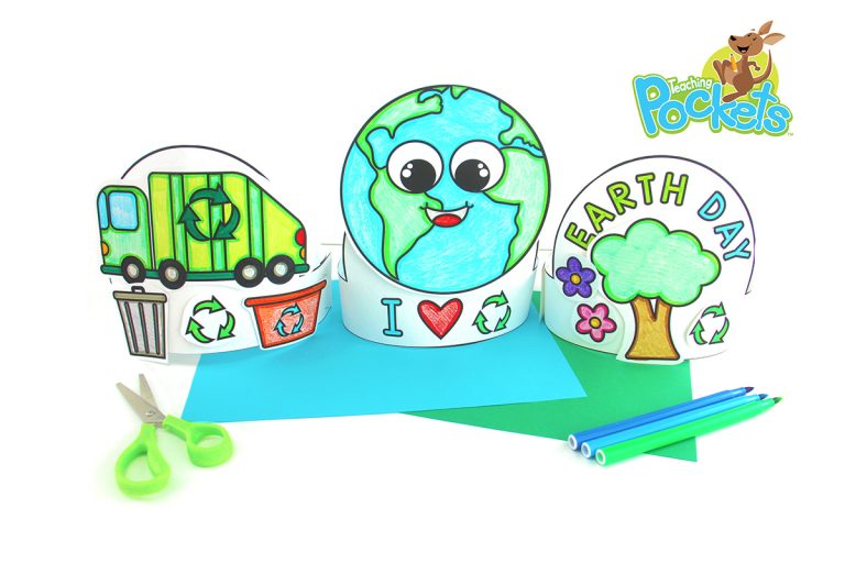 Free Printable Earth Day Crowns Craft for Kids – Teaching Pockets